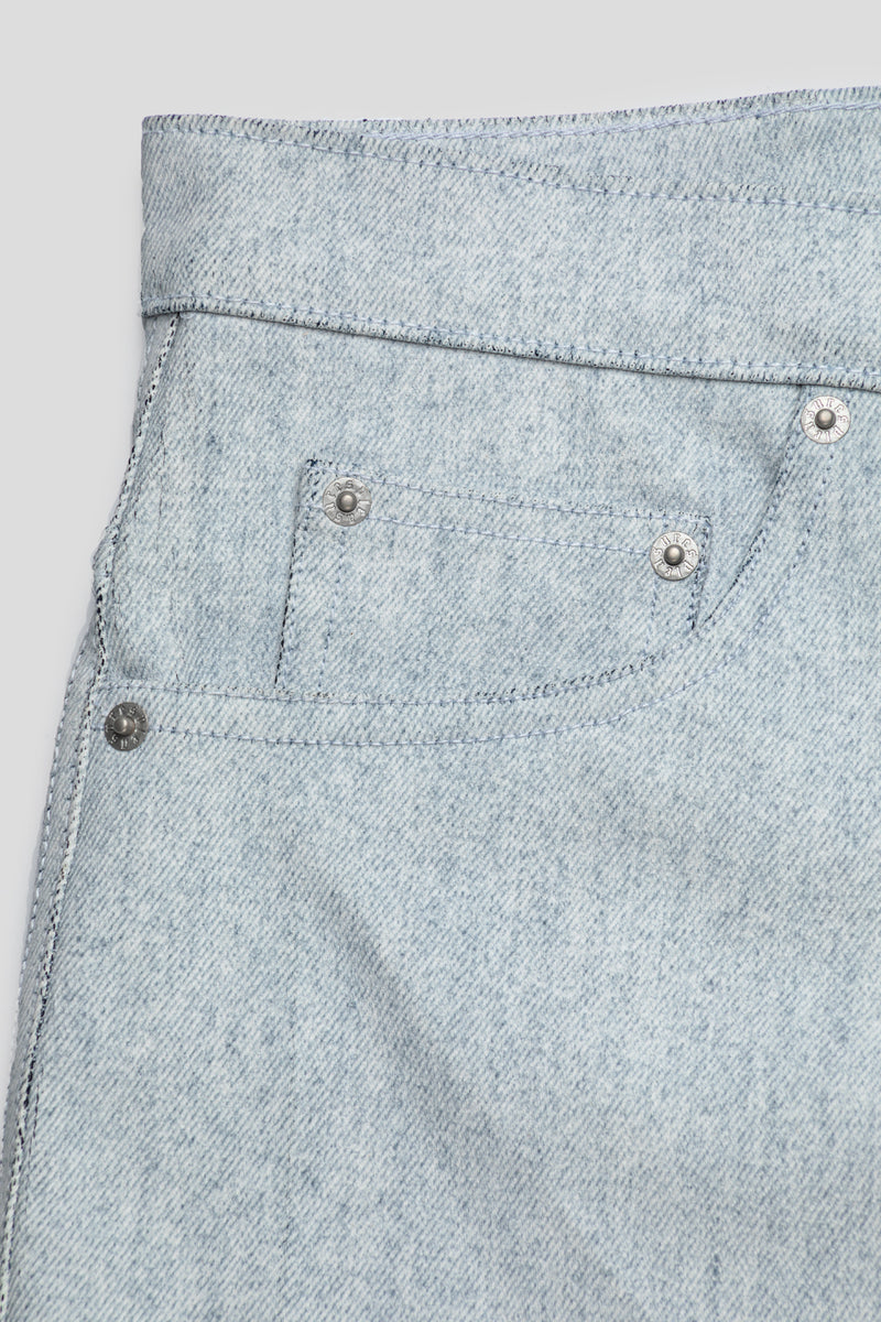 Men's Pleasures Whiteout Baggy Jorts 'White' - P25SP031 – Foosh